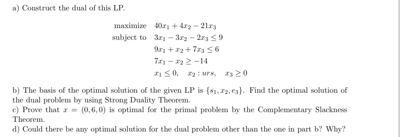 Solved can you solve b, ﻿c and d? ﻿Thank you! | Chegg.com