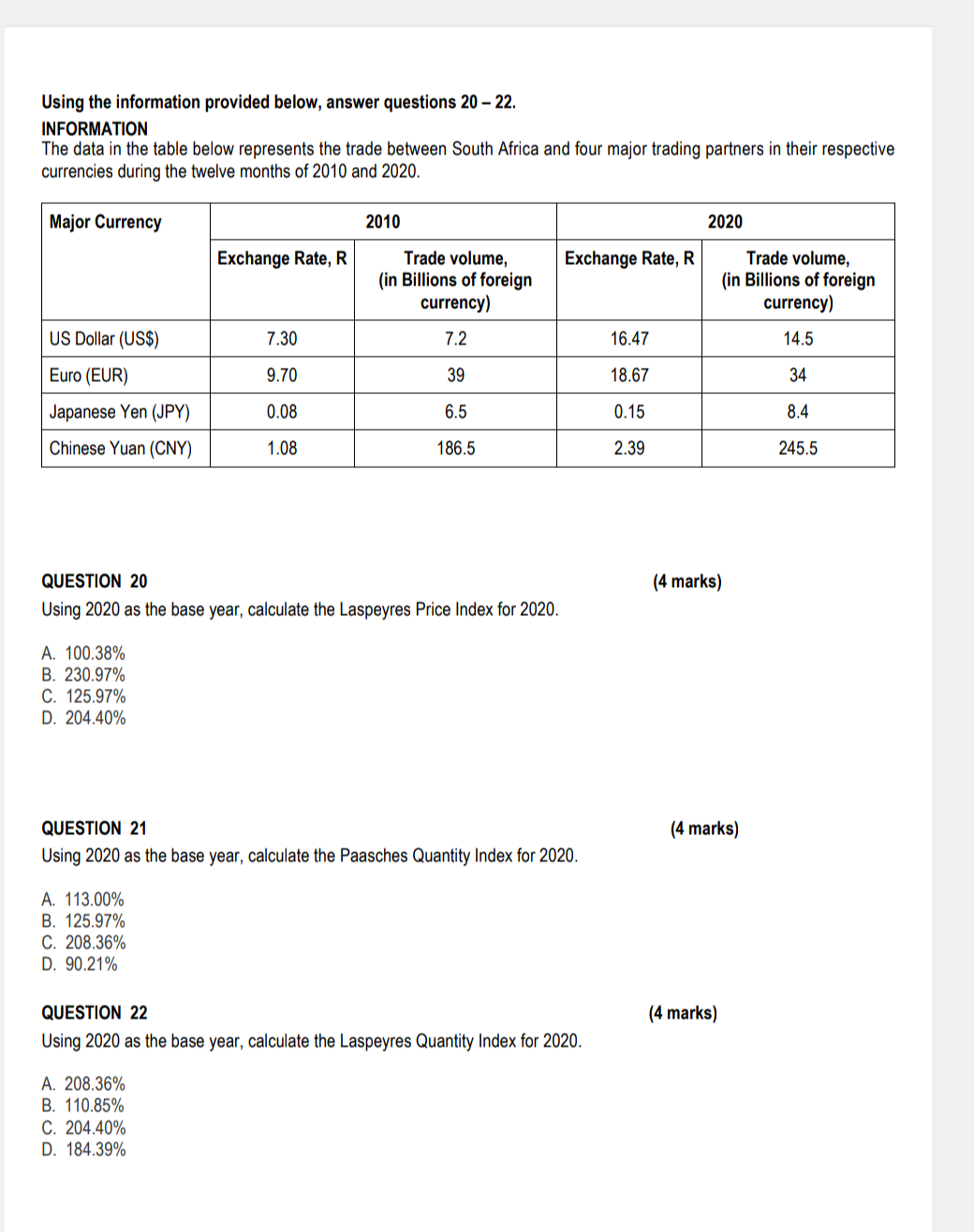 Solved Using the information provided below, answer | Chegg.com