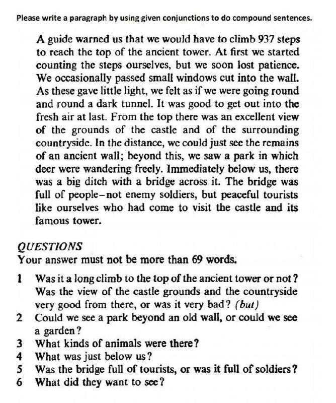 Solved Please write a paragraph by using given conjunctions | Chegg.com