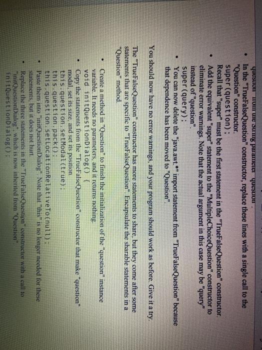 Solved In This Assignment You Will Again Modify Your Quiz 