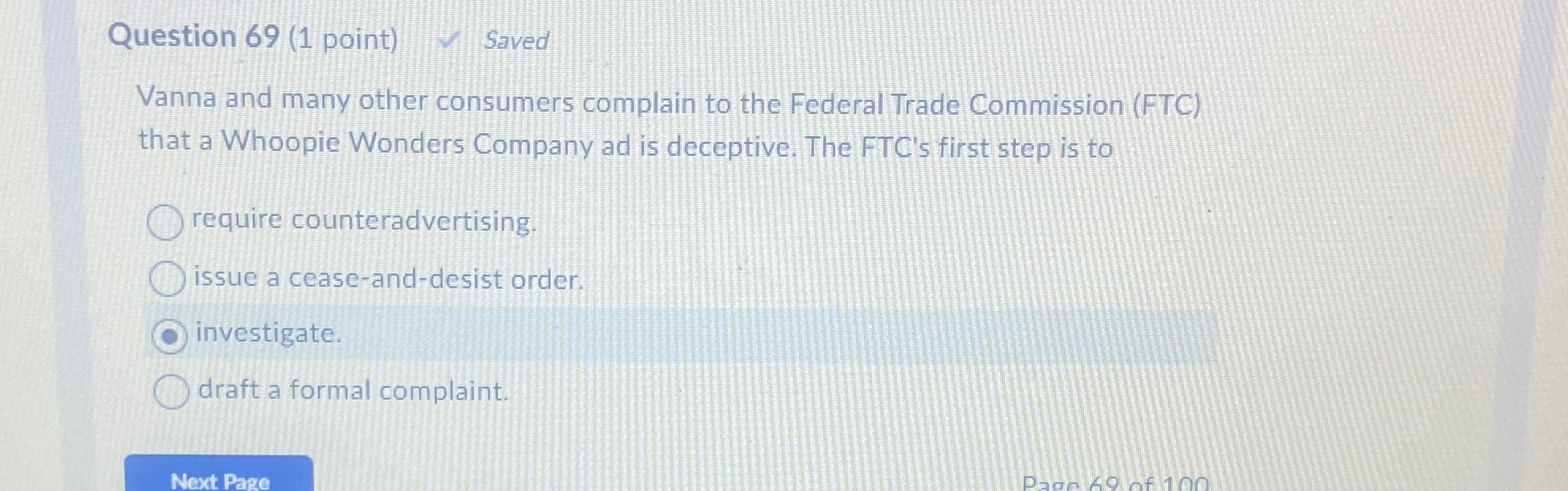 Solved Question 69 (1 ﻿point)SavedVanna and many other | Chegg.com