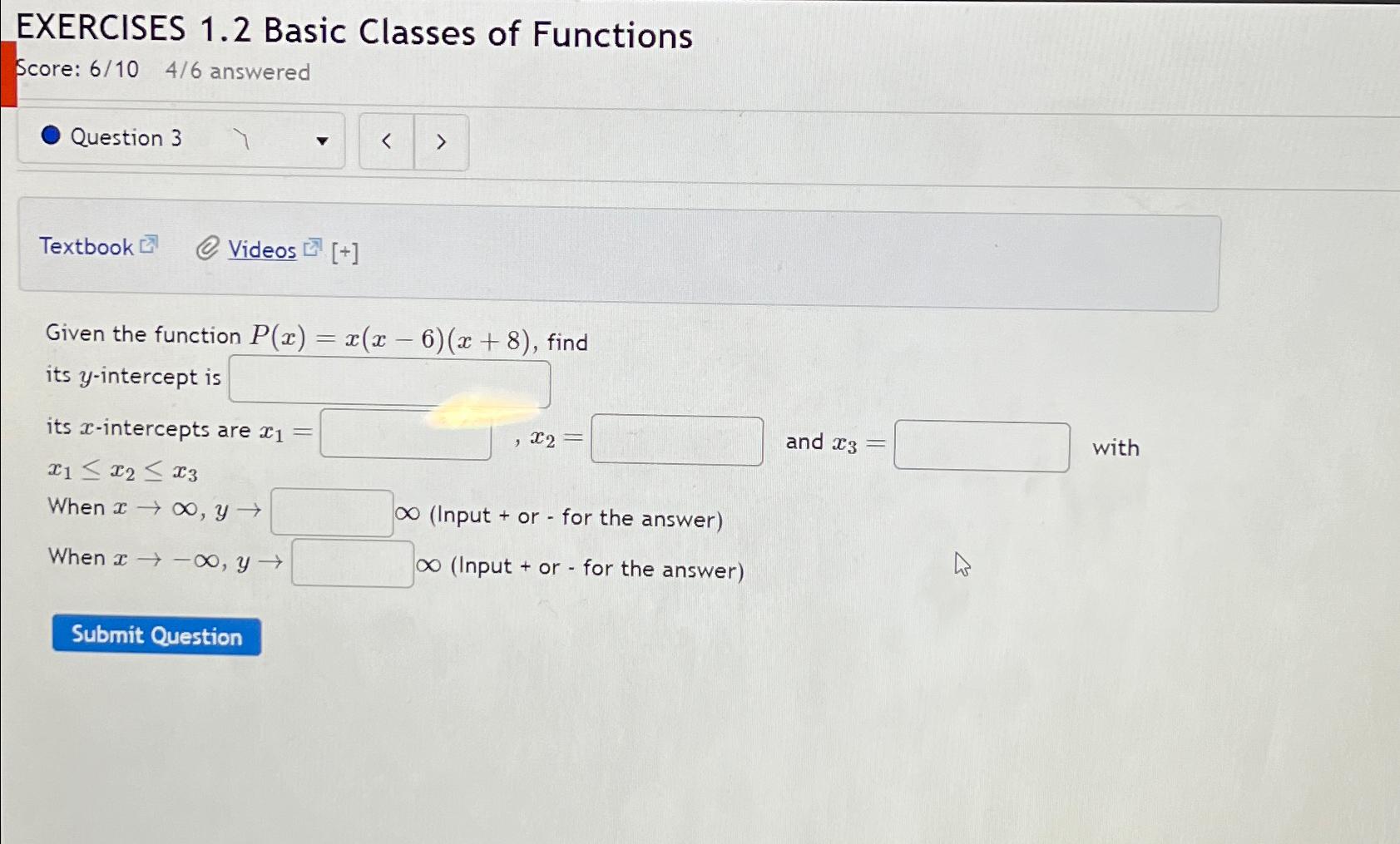 Solved EXERCISES 1.2 ﻿Basic Classes of FunctionsScore: 61046 | Chegg.com