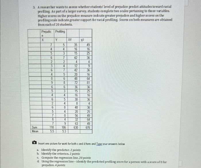 Solved 3. A researcher wants to assess whether students' | Chegg.com