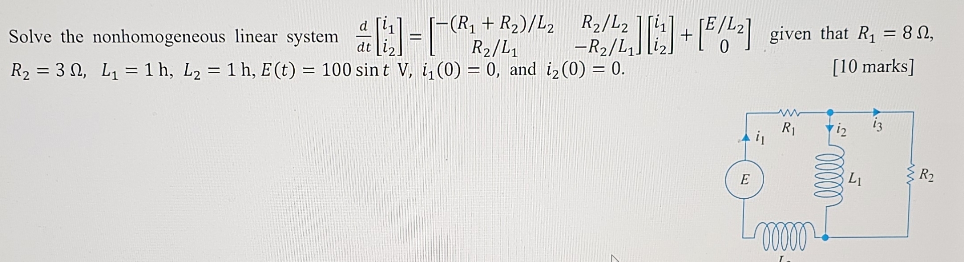 Solved Solve the nonhomogeneous linear system | Chegg.com