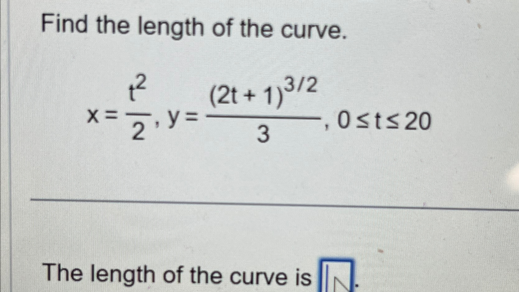 Solved Find the length of the | Chegg.com