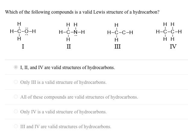 Solved Which of the following compounds is a valid Lewis | Chegg.com
