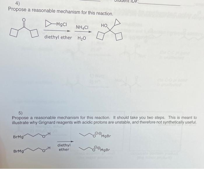 Solved Propose a reasonable mechanism for this reaction. 5) | Chegg.com