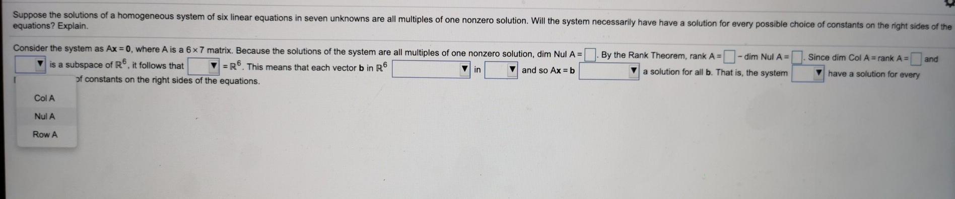 Solved Suppose the solutions of a homogeneous system of six | Chegg.com