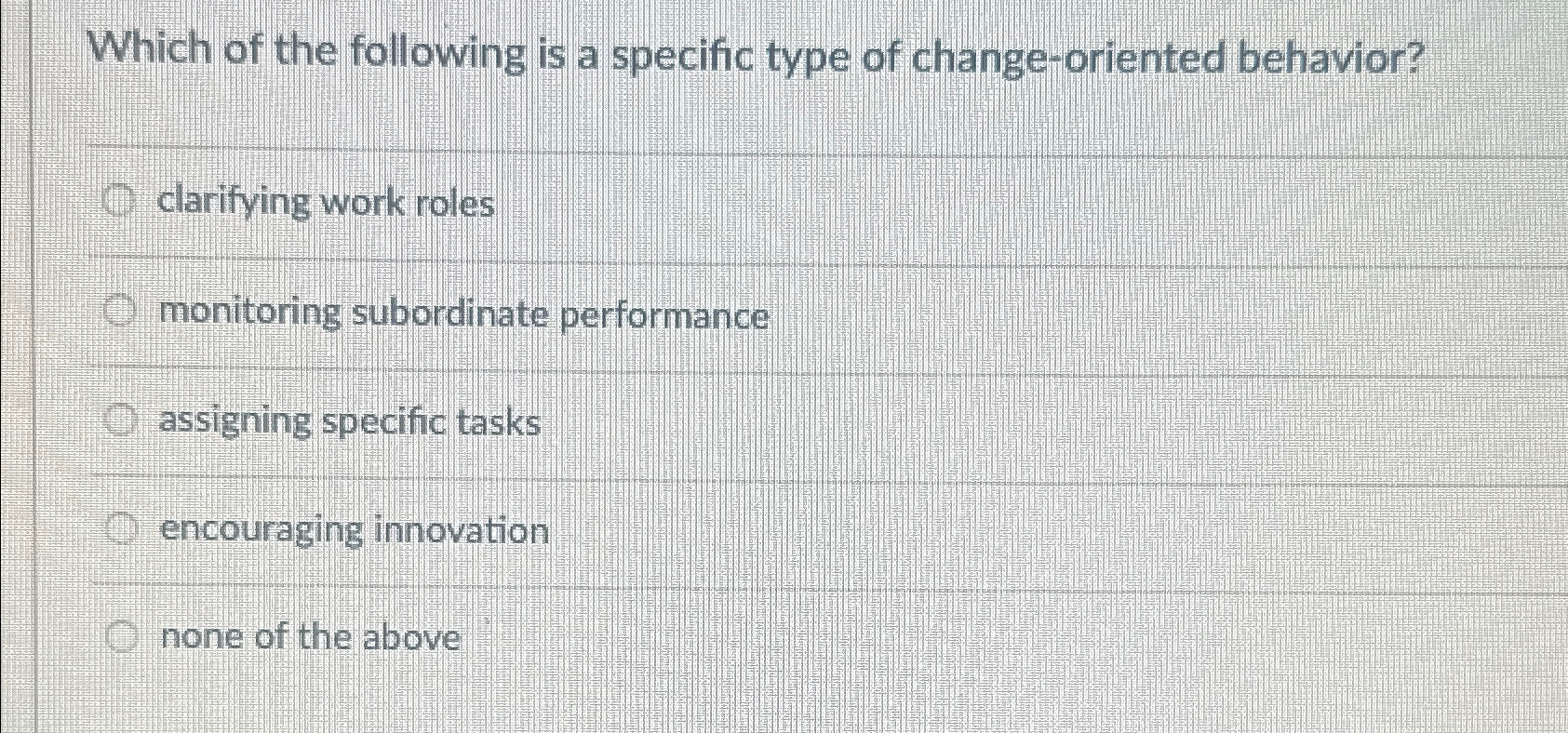 Solved Which of the following is a specific type of | Chegg.com