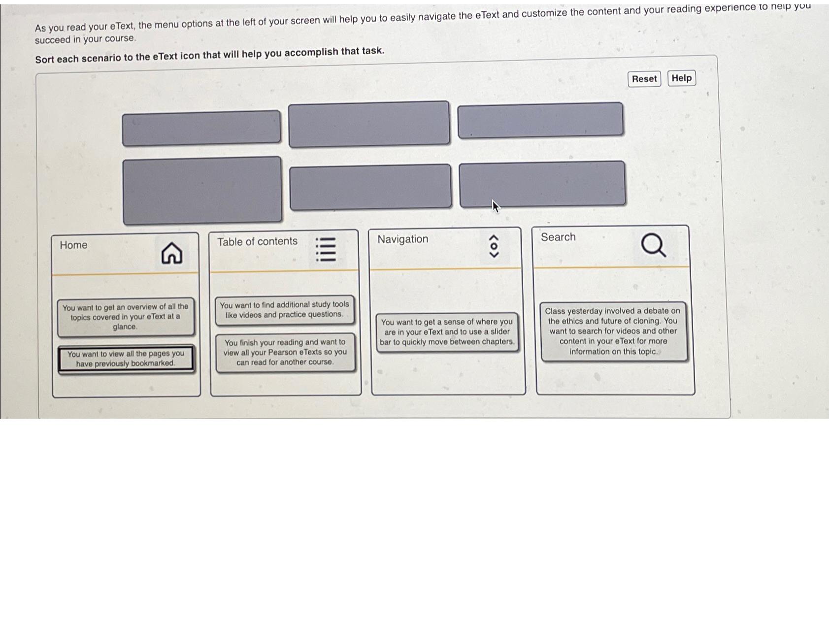 Solved As You Read Your Etext The Menu Options At The Left