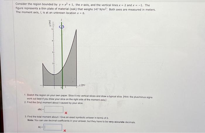 Solved Consider the region bounded by y=x2+1, the x-axis, | Chegg.com