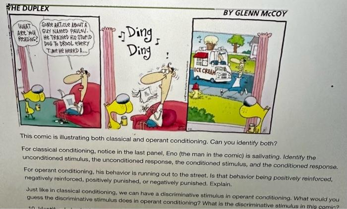 Solved This comic is illustrating both classical and operant | Chegg.com