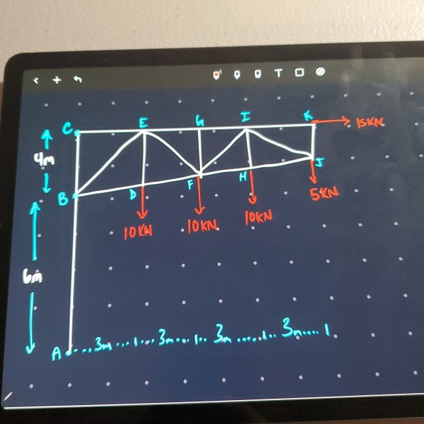 Solved о р о то I ISKI 4m 5 H B A SKN JOIN JO KN • 10KN bi | Chegg.com