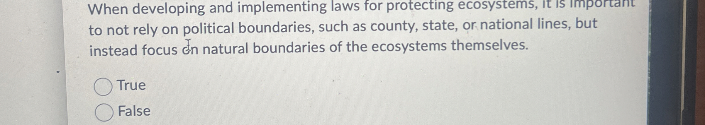 Solved When developing and implementing laws for protecting | Chegg.com