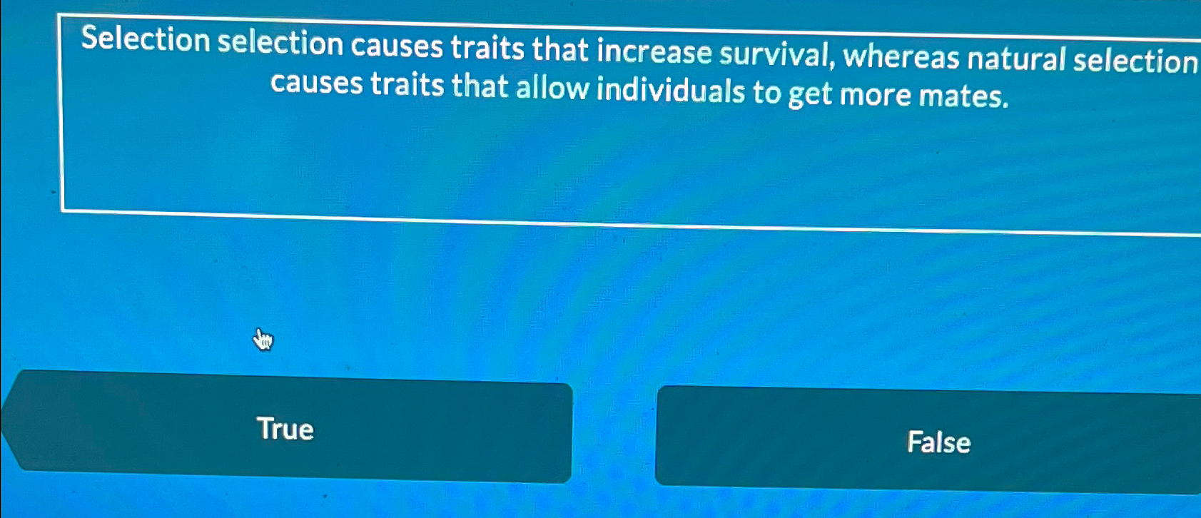 Solved Selection selection causes traits that increase | Chegg.com