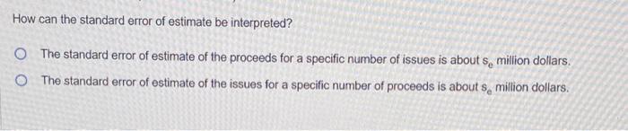 Solved (b) Find the standard error of estimate se and | Chegg.com