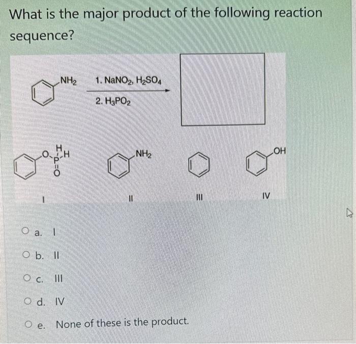 Solved What is the major product of the following reaction | Chegg.com