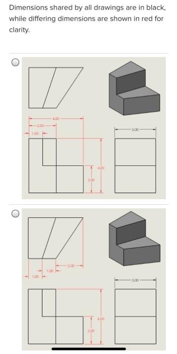 Solved Select the most appropriately dimensioned | Chegg.com