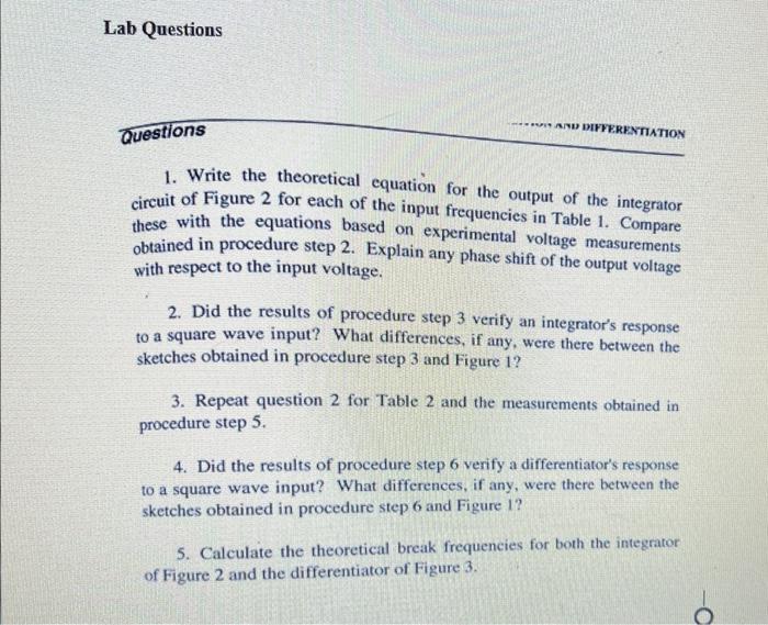 Lab Questions Questions 1. Write the theoretical | Chegg.com