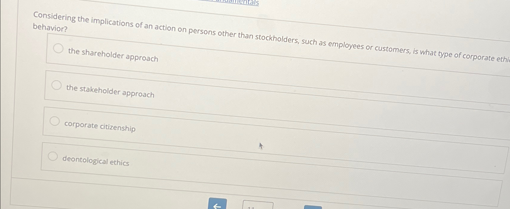 Solved Considering the implications of an action on persons | Chegg.com