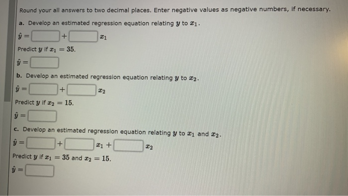Solved Consider The Following Data For A Dependent Variable 0806