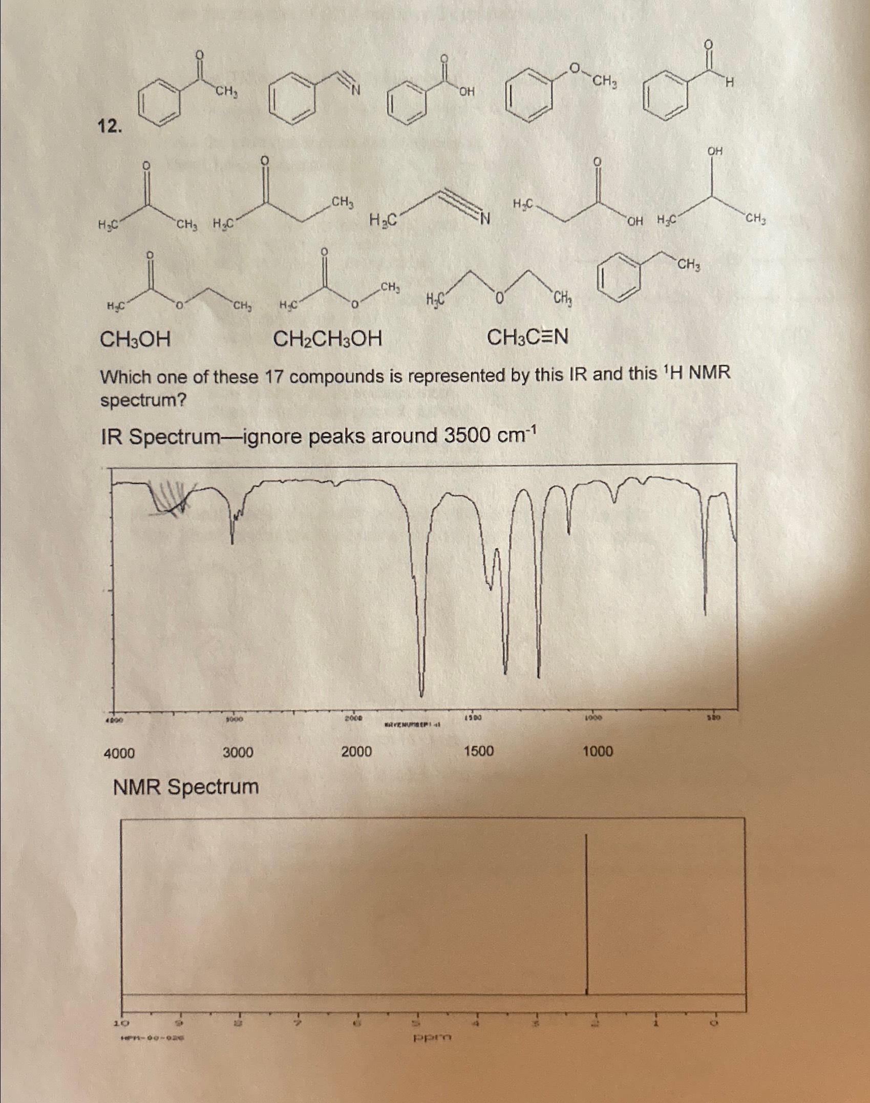 Solved CH3OHCH2CH3OHCH3C-=NWhich one of these 17 ﻿compounds | Chegg.com