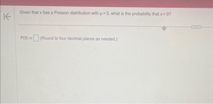 Solved Given that x has a Poisson distribution with μ=3, | Chegg.com