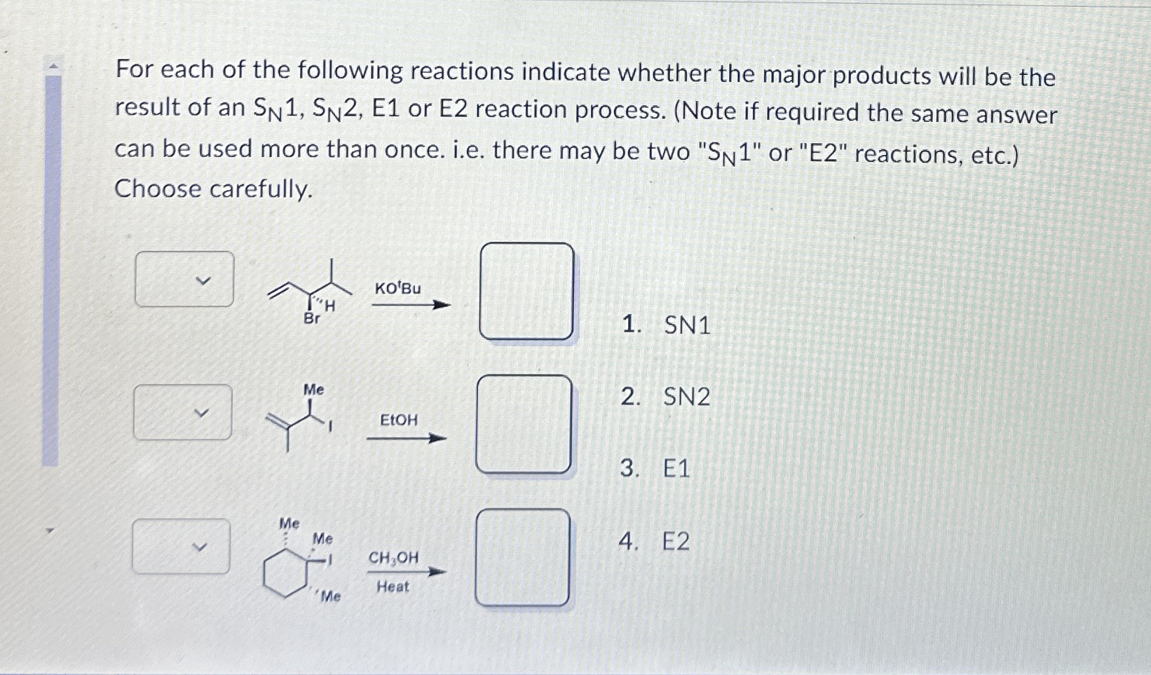 For each of the following reactions indicate whether | Chegg.com