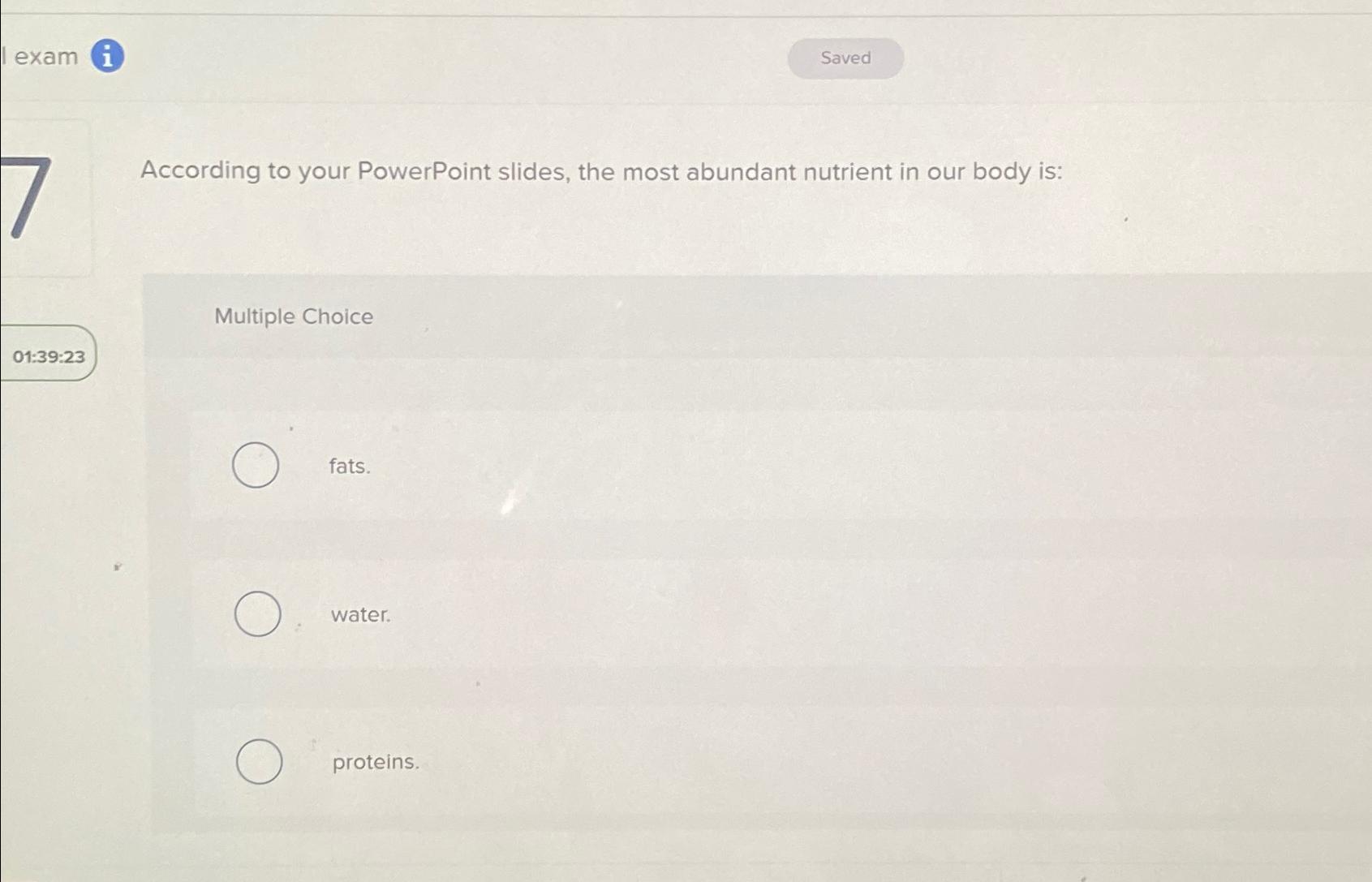 Solved exam (i)SavedAccording to your PowerPoint slides, the | Chegg.com