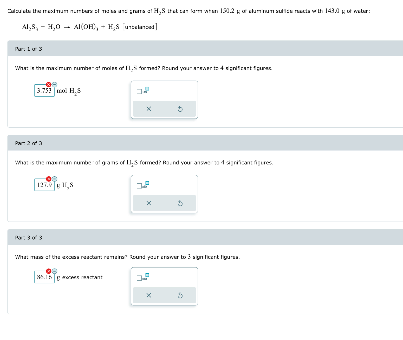 Calculate the maximum numbers of moles and grams of | Chegg.com