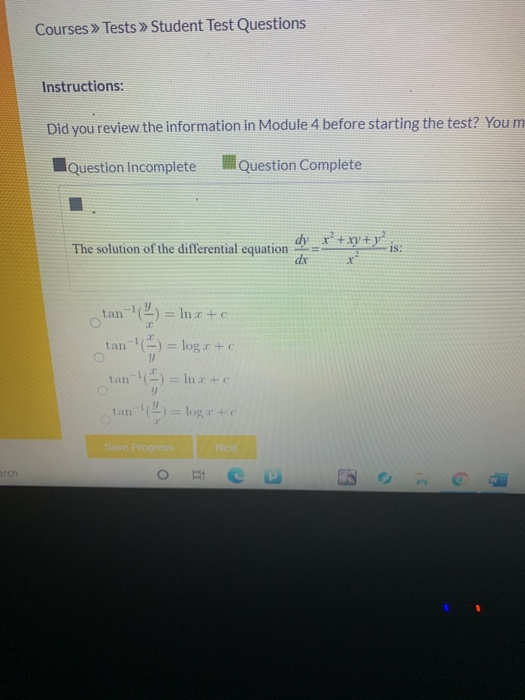 Solved tan Courses >> Tests >> Student Test Questions | Chegg.com