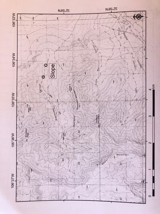 10. Determine the slope of the streambed over the | Chegg.com