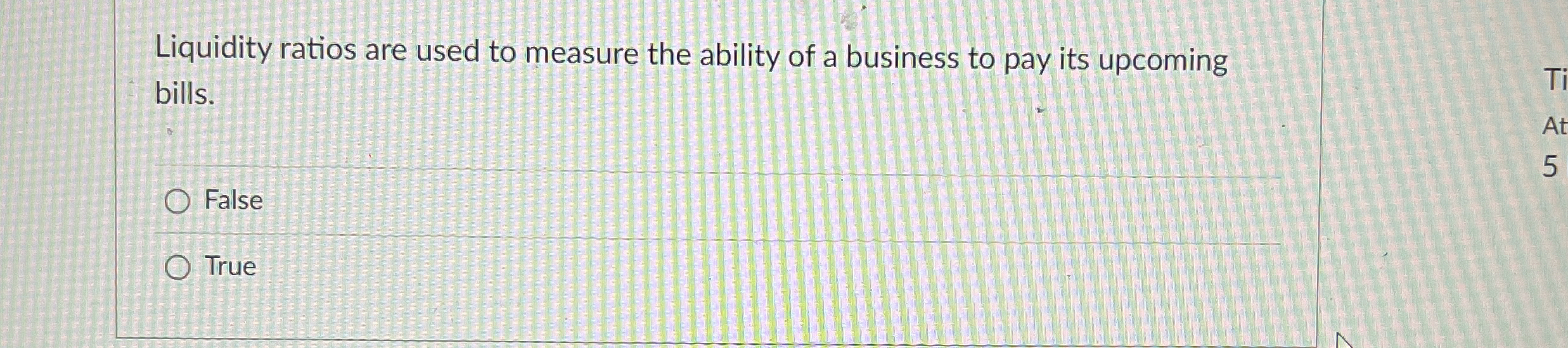 Solved Liquidity ratios are used to measure the ability of a | Chegg.com