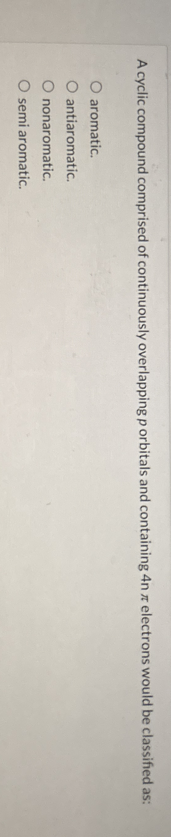 Solved A cyclic compound comprised of continuously | Chegg.com