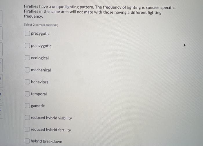 Solved Fireflies have a unique lighting pattern. The | Chegg.com