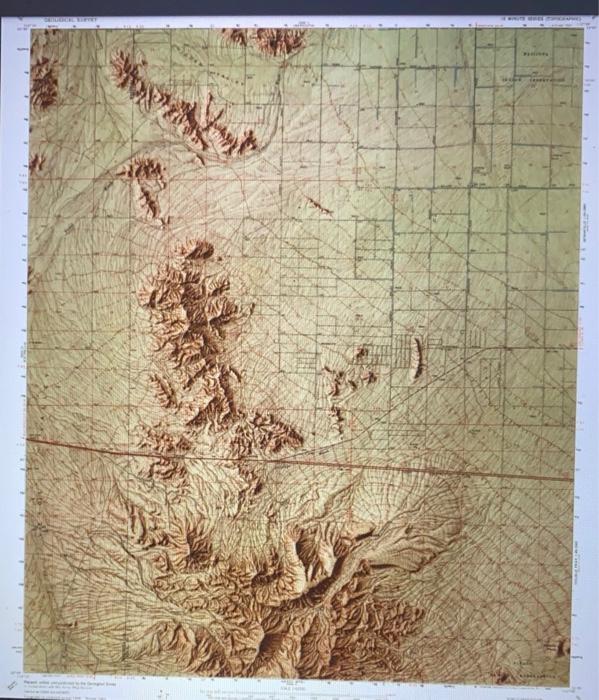 Solved ANTELOPE PEAK QUADRANGLE, AZ (15 minute series | Chegg.com