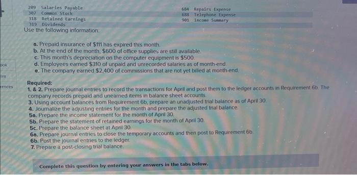 Solved Problems 3-5A (Algo) Applying the accounting cycle LO | Chegg.com