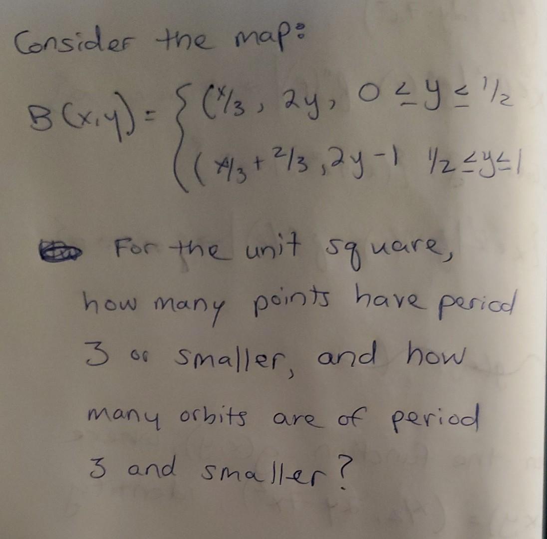 Consider the map: | Chegg.com