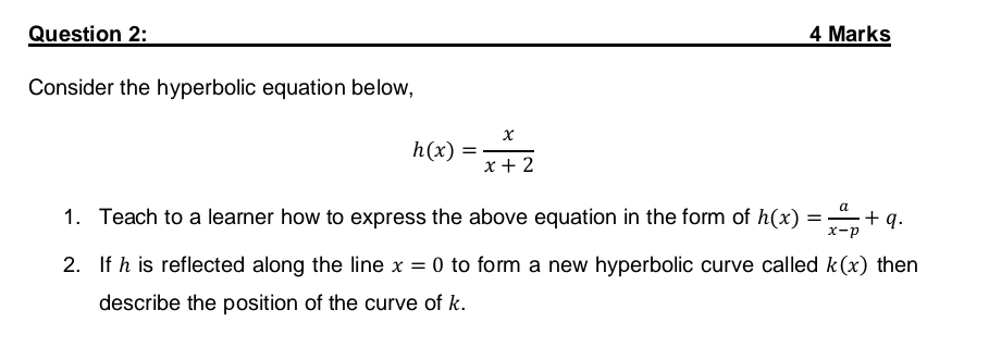 Solved Question 2:4 ﻿MarksConsider the hyperbolic equation | Chegg.com