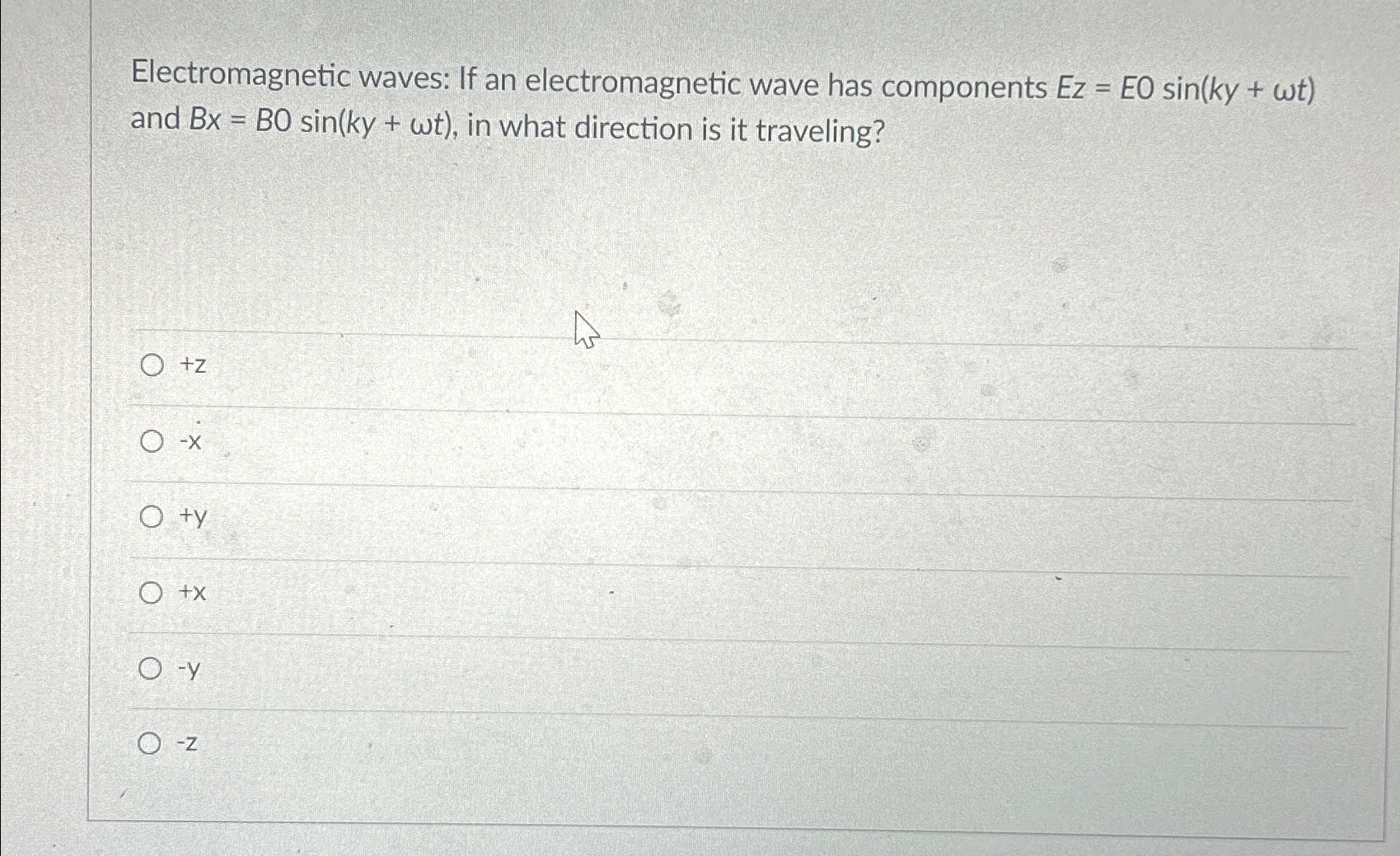 Solved Electromagnetic waves: If an electromagnetic wave has | Chegg.com