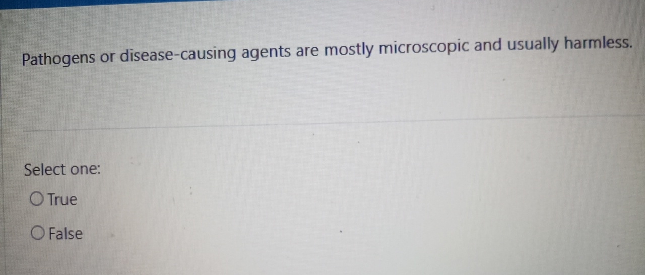 Solved Pathogens or disease-causing agents are mostly | Chegg.com