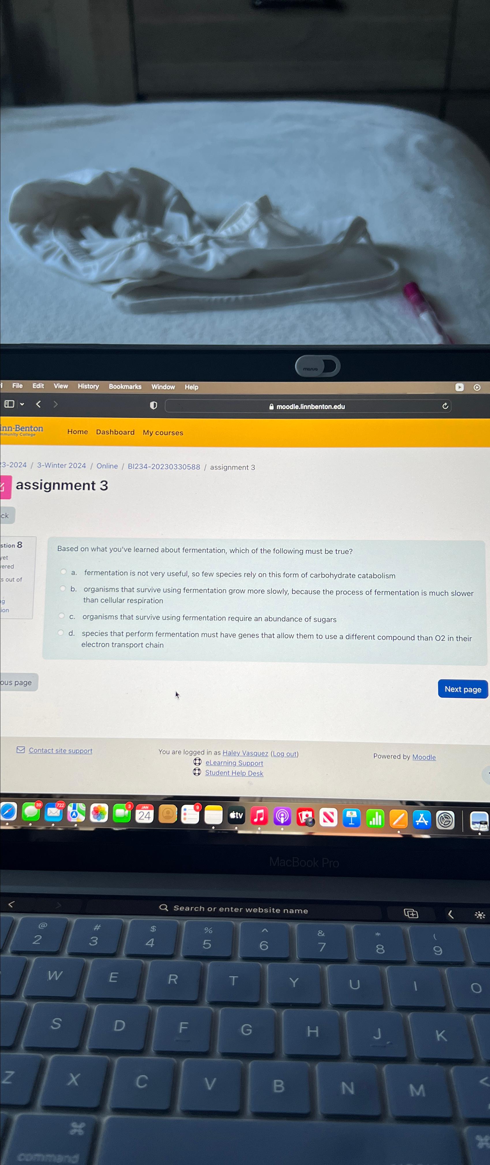 Solved Based on what you've learned about fermentation, | Chegg.com
