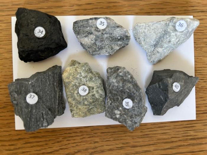 Solved Step 1: Retrieve the samples from your rock and | Chegg.com