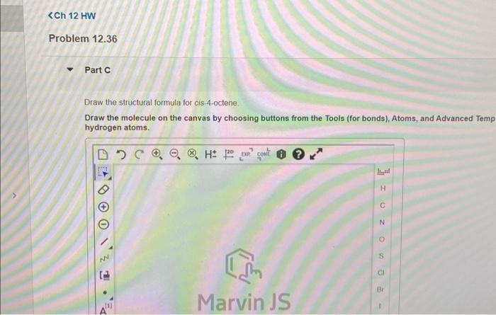 Solved Draw the structural formula for cis-4-octene. Draw | Chegg.com