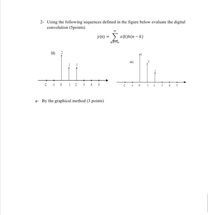 2- Using the following sequences defined in the | Chegg.com
