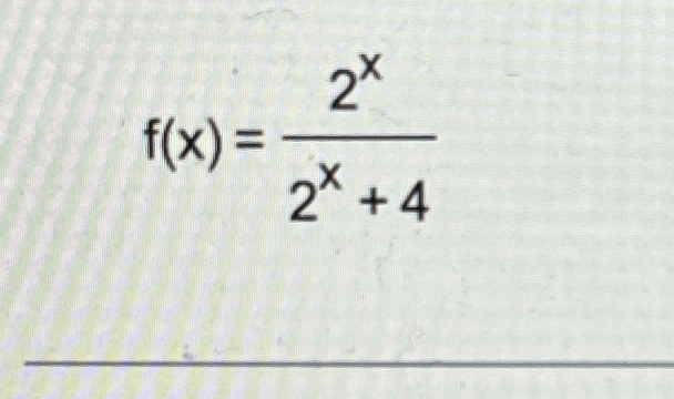 Solved f(x)=2x2x+4Find the derivative | Chegg.com