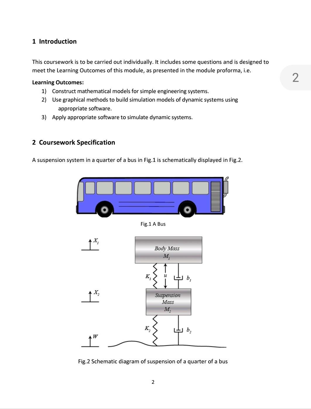 Solved 1 Introduction This coursework is to be carried out | Chegg.com