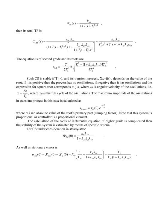 Solved Assignment 7. A proportional control system with the | Chegg.com