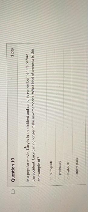 Solved When studying memory - Procedural memory is knowing | Chegg.com