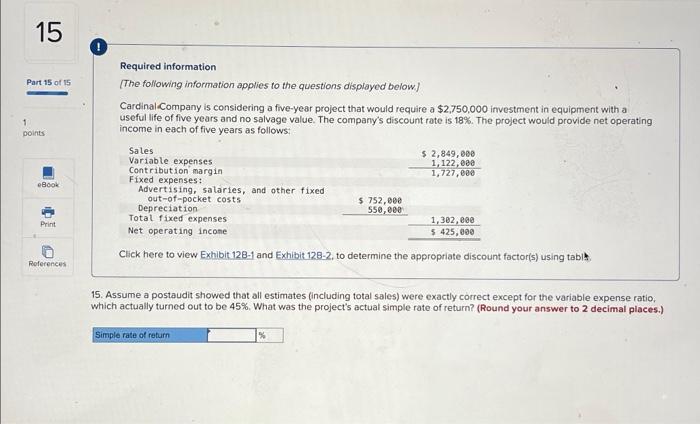 Solved Required information [The following information | Chegg.com